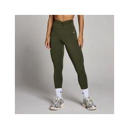 Myprotein MP Damen Tempo Dipped Waist Leggings - Waldgr&uuml;n - XXL