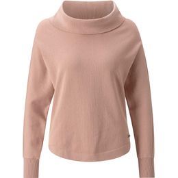 CR&Eacute;ATION L Damen Rollkragenpullover in Linksstrick-Optik puder Gr&ouml;&szlig;e 36