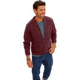 CR&Eacute;ATION L Herren Strickjacke dunkelrot Gr&ouml;&szlig;e 48