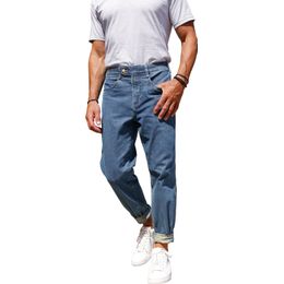 CR&Eacute;ATION L Damen Jeans mit 2 kn&ouml;pfbaren Ges&auml;&szlig;taschen blue-bleached Gr&ouml;&szlig;e 24