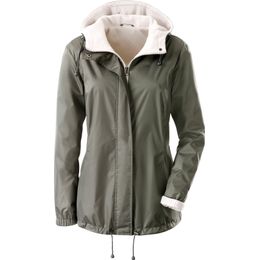 CR&Eacute;ATION L Damen Funktionsjacke mit Innentasche, kn&ouml;pfbar hellkhaki Gr&ouml;&szlig;e 38