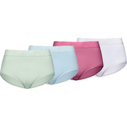 w&auml;schepur Damen Taillenslip mit elastischer Spitze farbig-sortiert Gr&ouml;&szlig;e 40