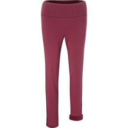 Damen Thermoleggings mit Fleece-Futter bordeaux, Gr&ouml;&szlig;e 50