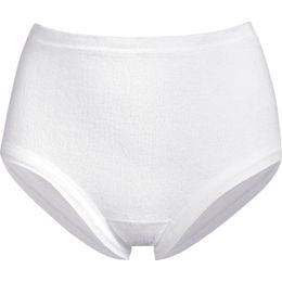 w&auml;schepur Damen Slip in Frottee-Qualit&auml;t 4 St&uuml;ck wei&szlig;, Gr&ouml;&szlig;e 44