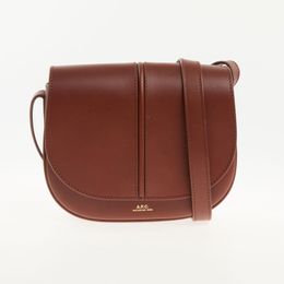 A.P.C. Braune Betty Umh&auml;ngetasche aus Leder