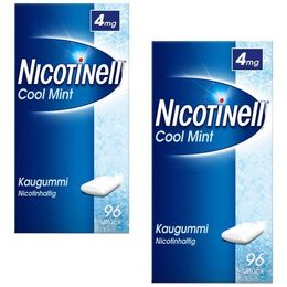 Nicotinell Kaugummi Cool Mint 4 mg Doppelpackung 2 St