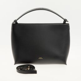 A.P.C. Schwarze Henkeltasche aus Leder