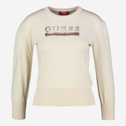 Guess Beigefarbener Pullover mit Logo