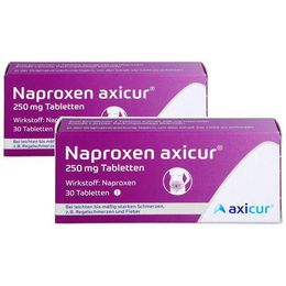 Naproxen axicur 250 mg Tabletten Doppelpackung 2x30 St