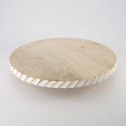 Drehbarer Lazy Susan Servierteller aus Holz 5x35cm
