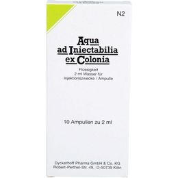 Aqua Ad iniectabilia ex Colonia Ampullen 10X2 ml