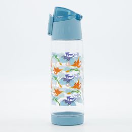 Rice Hellblaue Trinkflasche mit Drachenmuster 23,5x6,5cm