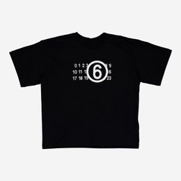 MM6 Schwarzes T-Shirt mit Logo