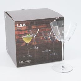 4er-Pack Borough Martini-Gl&auml;ser aus Kristallglas