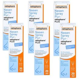 Nasenspray PUR-ratiopharm Plus 6x20 ml
