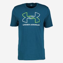 Under Armour Petrolfarbenes T-Shirt mit Logo