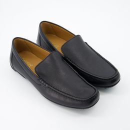 Geox Schwarze Loafer aus Leder
