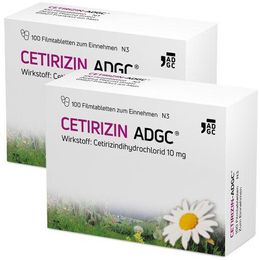 Cetirizin Adgc Filmtabletten Doppelpackung 2x100 St