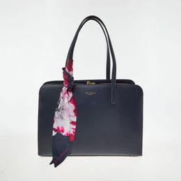Ted Baker Dunkelblaue Tote Bag mit Halstuch