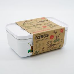 Zwilling Wei&szlig;e Vakuum-Lunchbox mit Dinosaurier-Muster 1,6l