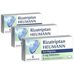 Rizatriptan Heumann bei Migr&auml;ne 5 mg Tabletten 3x2 St