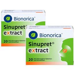 Sinupret extract &uuml;berzogene Tabletten Doppelpackung 2x20 St