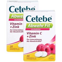 STADA Cetebe Abwehr Fit Lutschtabletten Doppelpackung (2x20St) 40 St