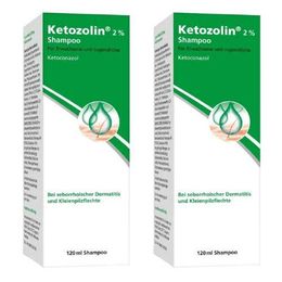 Ketozolin 2% Shampoo Doppelpackung (2x 120ml) 2 St