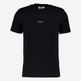 BALR Schwarzes T-Shirt mit Logo-Detail