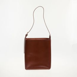 A.P.C. Braune Virginie Schultertasche aus Leder