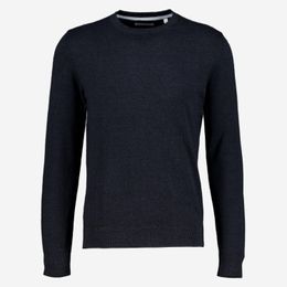 s.Oliver Schwarz-grauer Pullover mit Melange-Muster