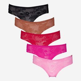 Juicy Couture 5er-Pack mehrfarbige Slips mit Logo