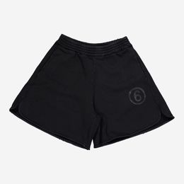 MM6 Dunkelgraue Sweatshorts mit Taschen