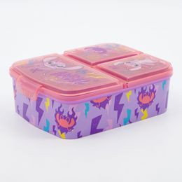 Violette und rosafarbene Lunchbox mit Disney-Motiv 14x18cm