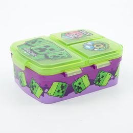 b store Violette und gr&uuml;ne Lunchbox 18x14cm