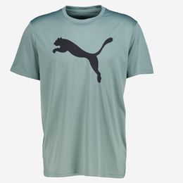 Puma Salbeigr&uuml;nes Sport-T-Shirt mit Logo