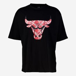 New Era Schwarzes Chicago Bulls T-Shirt
