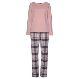 H.I.S. H.I.S Pyjama Damen Gr&ouml;&szlig;e XS dunkelblau / pink Winterkleid