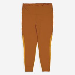 Reebok Orangefarbene Leggings mit Logo