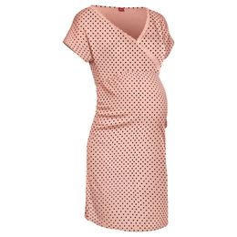 Lascana Umstand Nachthemd Damen Gr&ouml;&szlig;e XS pink / schwarz