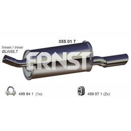 Ernst Endschalld&auml;mpfer 055017 f&uuml;r GENERAL MOTORS OPEL 5852417 5852468 13193609