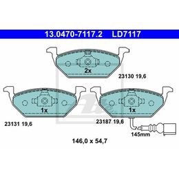 ATE Bremsensatz, Scheibenbremse 1420-43022 vorne rechts links bel&uuml;ftet 312mm f&uuml;r SKODA SEAT VAG JZW698151 1K0615301AA 1K0698151J