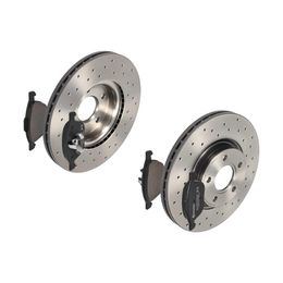 Brembo Bremsensatz-Vorderachse XTRA LINE / STANDARD SK8K0F3B91 Bremsensatz, Scheibenbremse vorne rechts links Gelocht/innenbel. 300mm f&uuml;r MITSUBISHI M