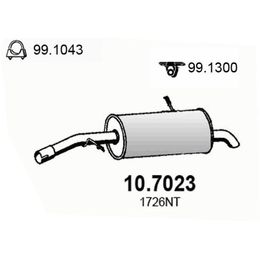 Asso Endschalld&auml;mpfer 107023 f&uuml;r CITRO&Euml;N