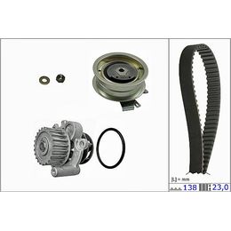 INA Wasserpumpe + Zahnriemensatz 530017130 f&uuml;r VW (SVW) SKODA VW AUDI SEAT BESTURN (FAW)
