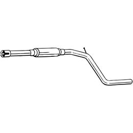 BOSAL Mittelschalld&auml;mpfer 281957 f&uuml;r DACIA