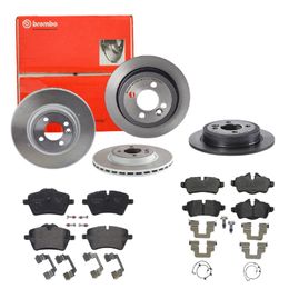 Brembo Bremsensatz-Vorn und hinten SG00000E62 Bremsensatz, Scheibenbremse vorne rechts links innenbel&uuml;ftet 259mm f&uuml;r MINI BOLINDER MUNKTELL BMW 342167