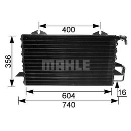 Mahle Kondensator, Klimaanlage AC 156 000S f&uuml;r CUPRA AUDI VAG 8A0260401AB 8A0260403AB