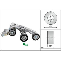 INA Riemenspanner, Keilrippenriemen 534 0338 10 76mm f&uuml;r MERCEDES-BENZ 6402003370 6402002370