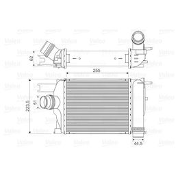 Valeo Ladeluftk&uuml;hler 818609 f&uuml;r RENAULT DACIA 144965154R 144966051R 144967634R